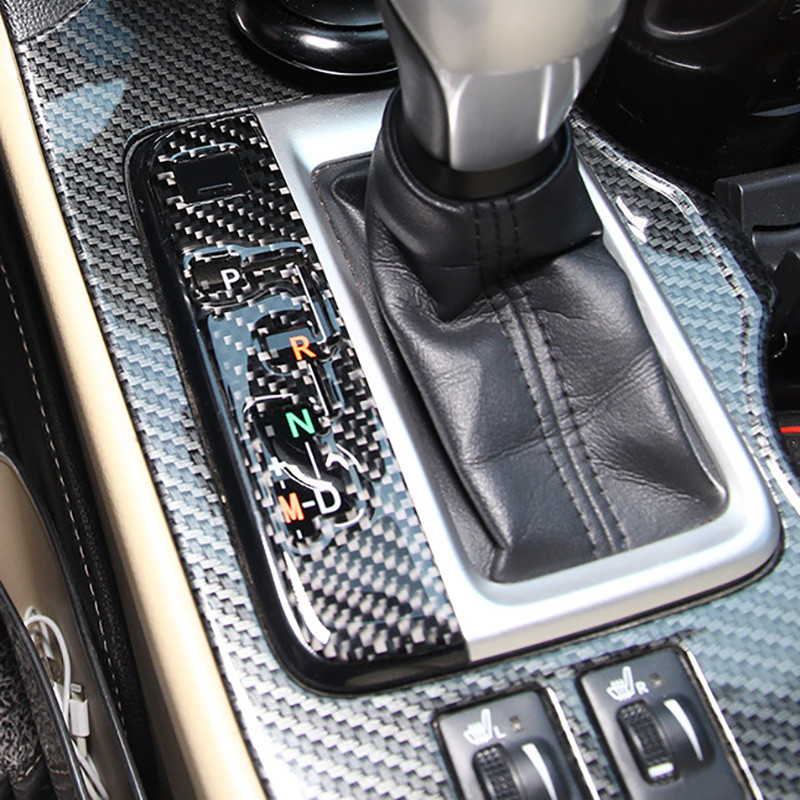 Real Carbon Fiber Car Gear Indicator Stickers for Toyota Highlander ...