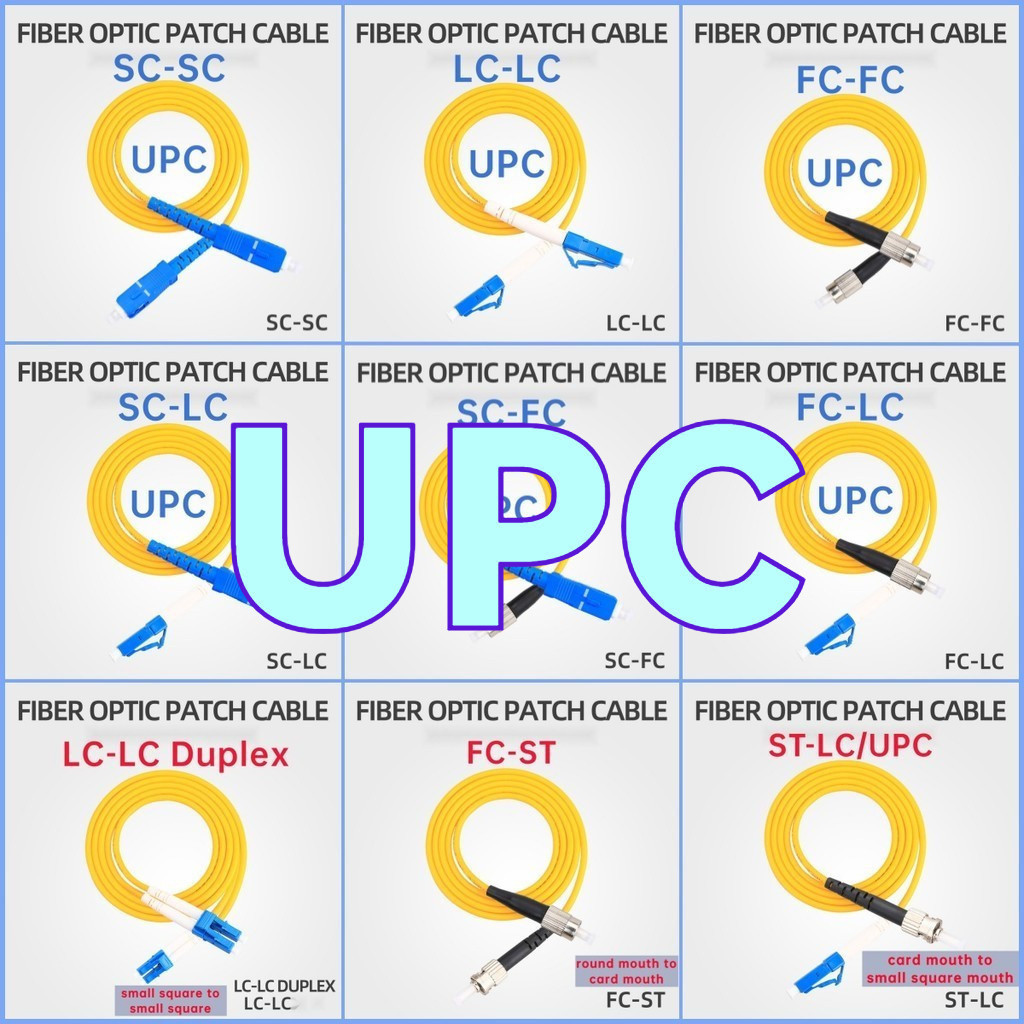 SC-SC/FC-FC/SC-FC/SC-LC/LC-LC/FC-LC UPC1M/2M/3M/5M Simplex single-mode ...