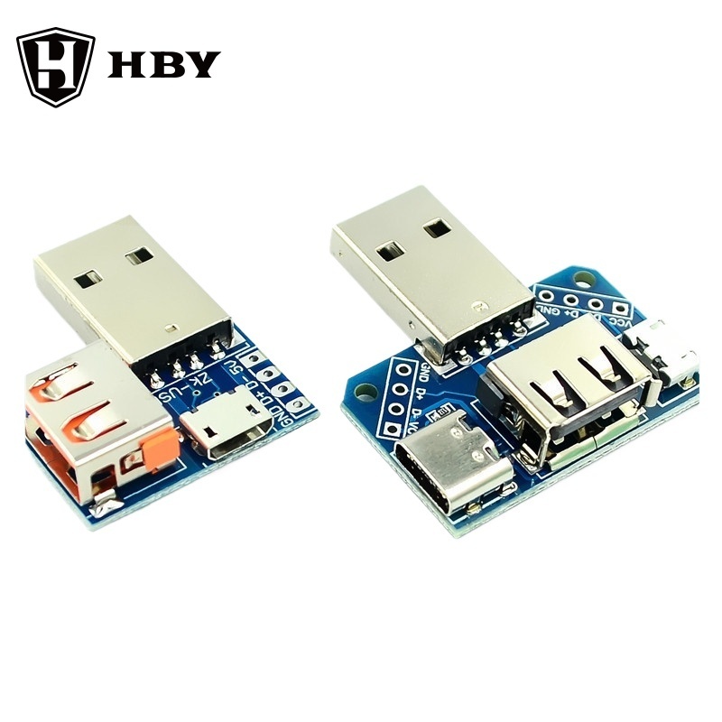 USB Head Switchboard Male USB Connector to header / Type-c Micro Female ...