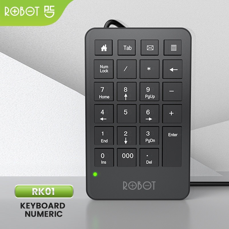 Numpad RK01 WIRED NUMERIC KEYPAD BLACK ROBOT 100% ORIGINAL RK-01 MINI ...