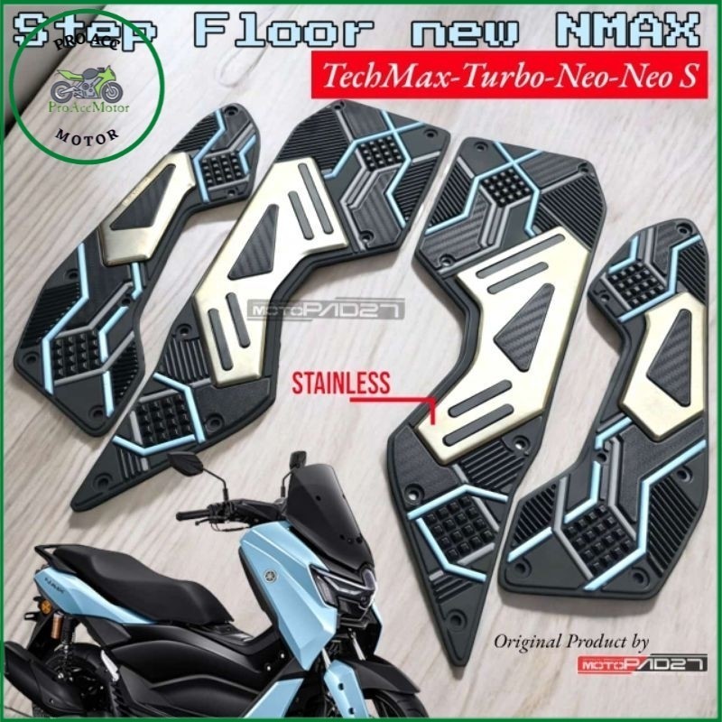 NMAX TURBO NEO TECHMAX 2024 Neo S Rubber Stainless Premium Motorcycle ...