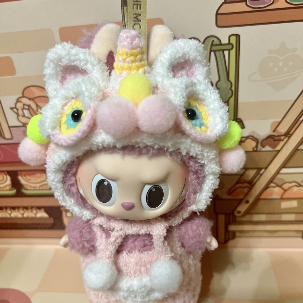 2024 New Style Labubu Doll Pendant Clothes Mystery Box 17cm Doll Lion ...