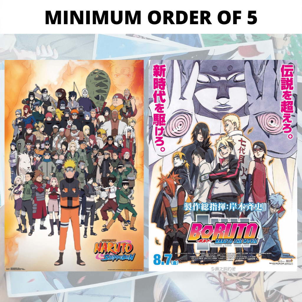 Anime Posters / Naruto Poster Collection / A4 Anime Posters & Sticker ...