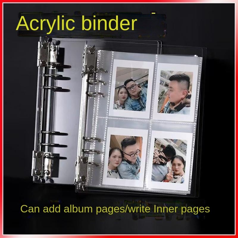 Acrylic Journal Book Transparent Loose-Leaf Binder DIY Notebook Ins ...