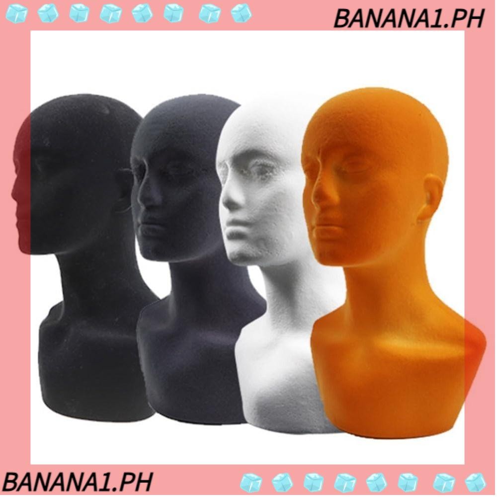 BANANA Mannequin Head, with Shoulder Foam Male Head Model, Creative ...