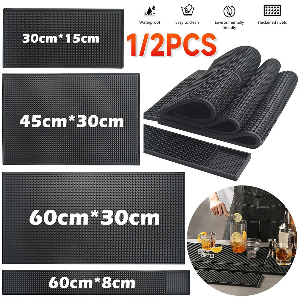 PVC Bar Mat- Dish Drying Mat -Waterproof Non-slip Bar Cafe Mat- Wear ...