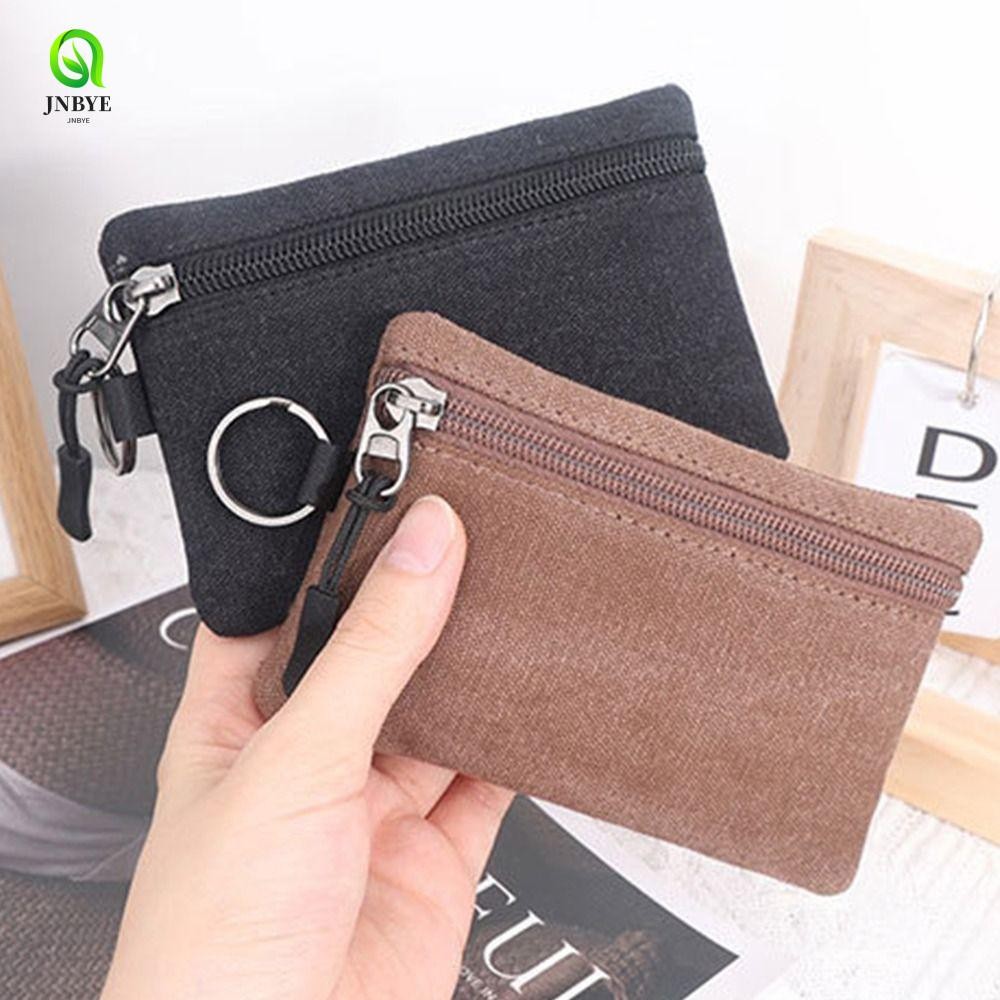 JNBYE Canvas Coin Purse, Hand-held with Key Ring Mini Coin Pouch ...