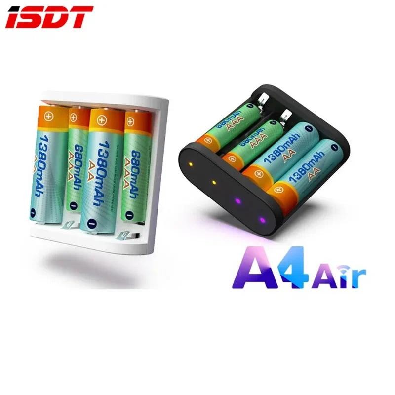 ISDT A4 Air 10W 1.5A DC Smart Battery Charger For AA AAA 10500 12500 NiMH NiCd Li-lon LiFePO4 ...