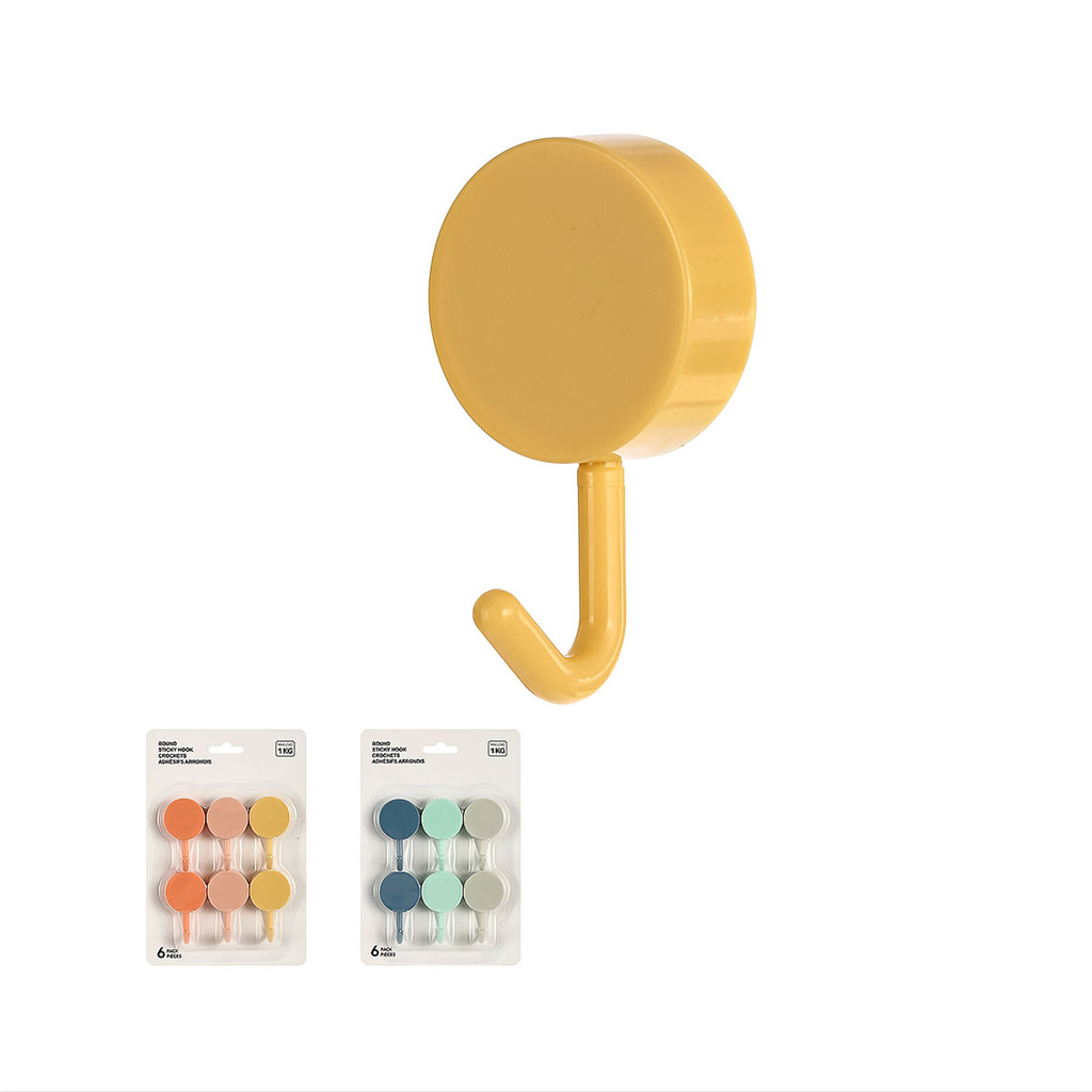 MINISO Round Sticky Hook (6 Pack) | Shopee Philippines