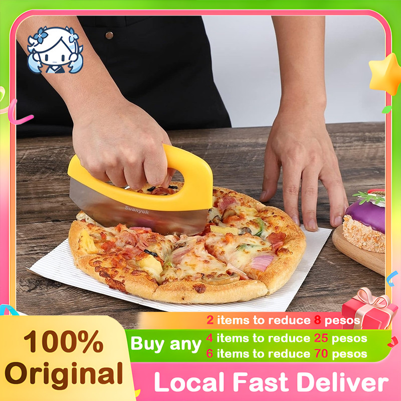 Pizza Wheels Cutter Handle Stainless Steel Slicer Pizza Cutter Knife ...