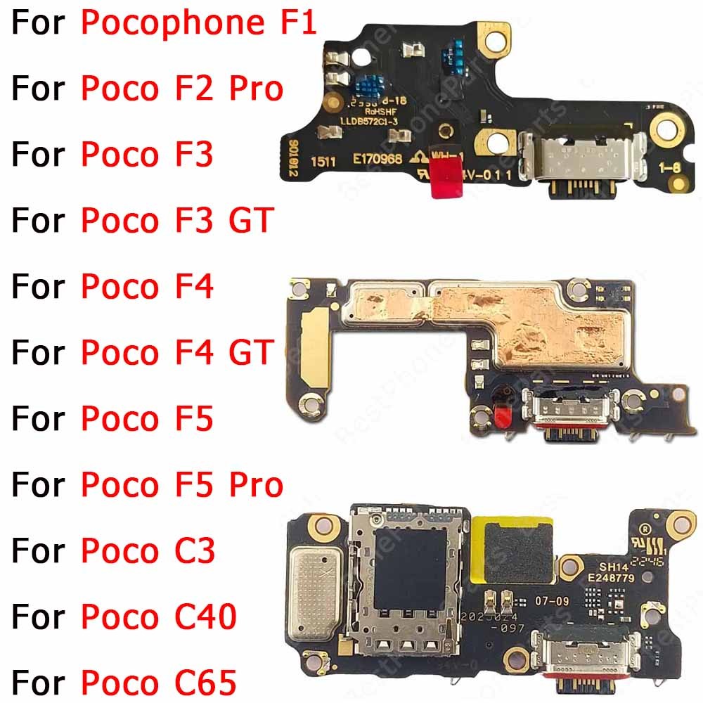 Charge Board For Xiaomi Poco F1 F2 Pro F3 GT F4 GT F5 Pro C3 C40 C65 Charging Port Spare ...