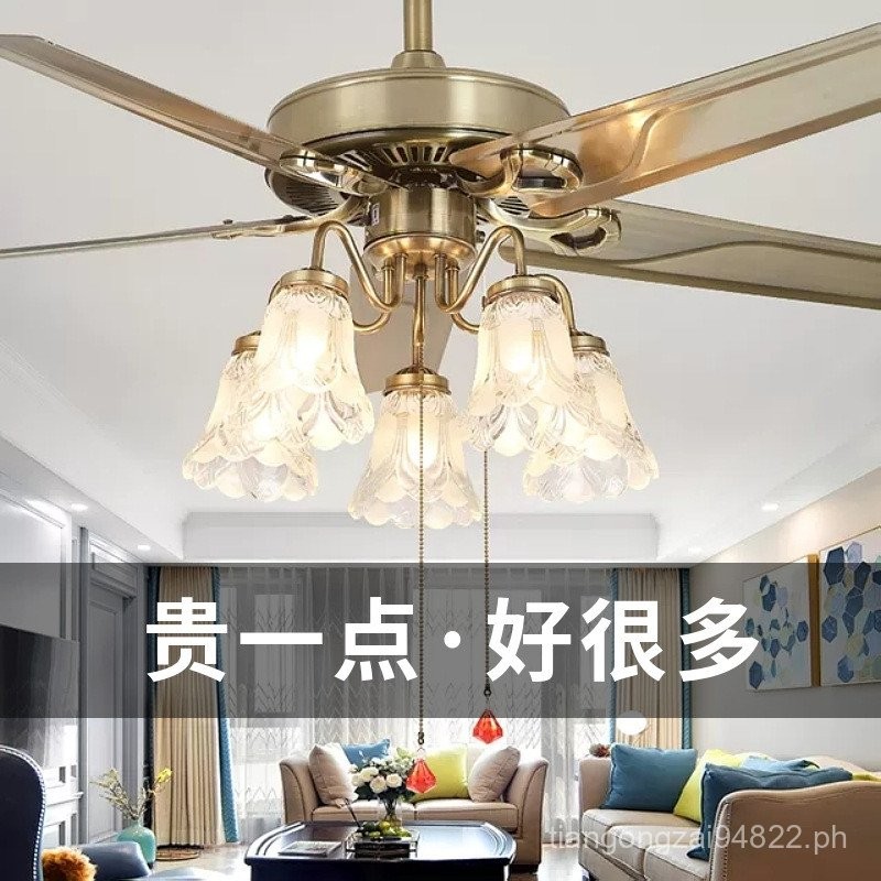 Classic American Style Ceiling Fan Lights Style Large Mute Home ...