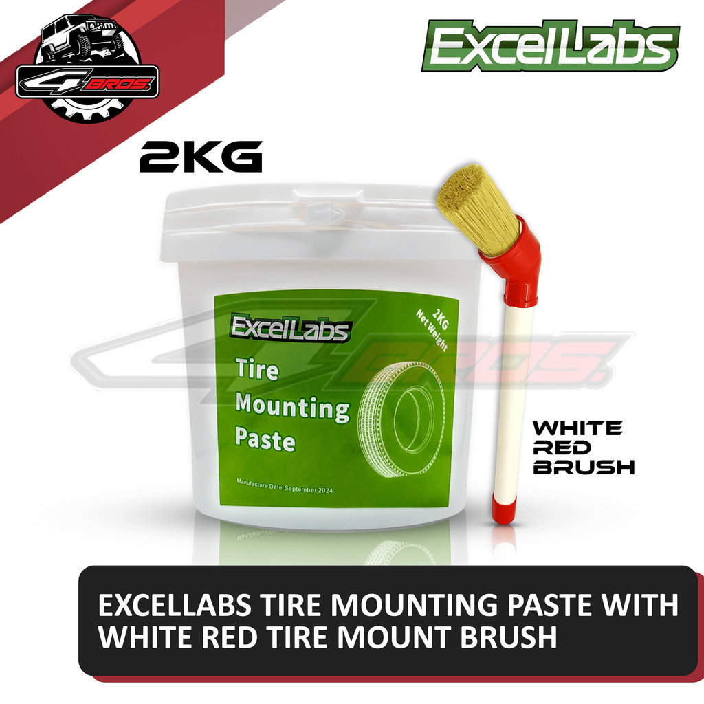 Excellabs Tire Mounting Paste 2KG With Free Tire Mount Paste Brush ...