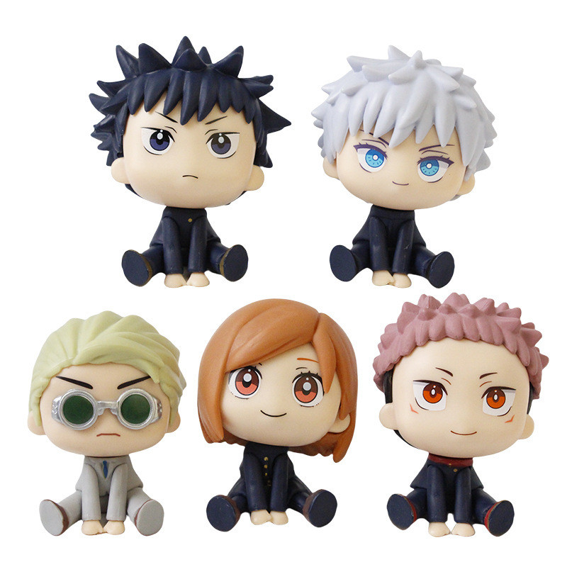 5pcs jujutsu kaisen gojo satoru megumi nanami jjk figure | Shopee ...