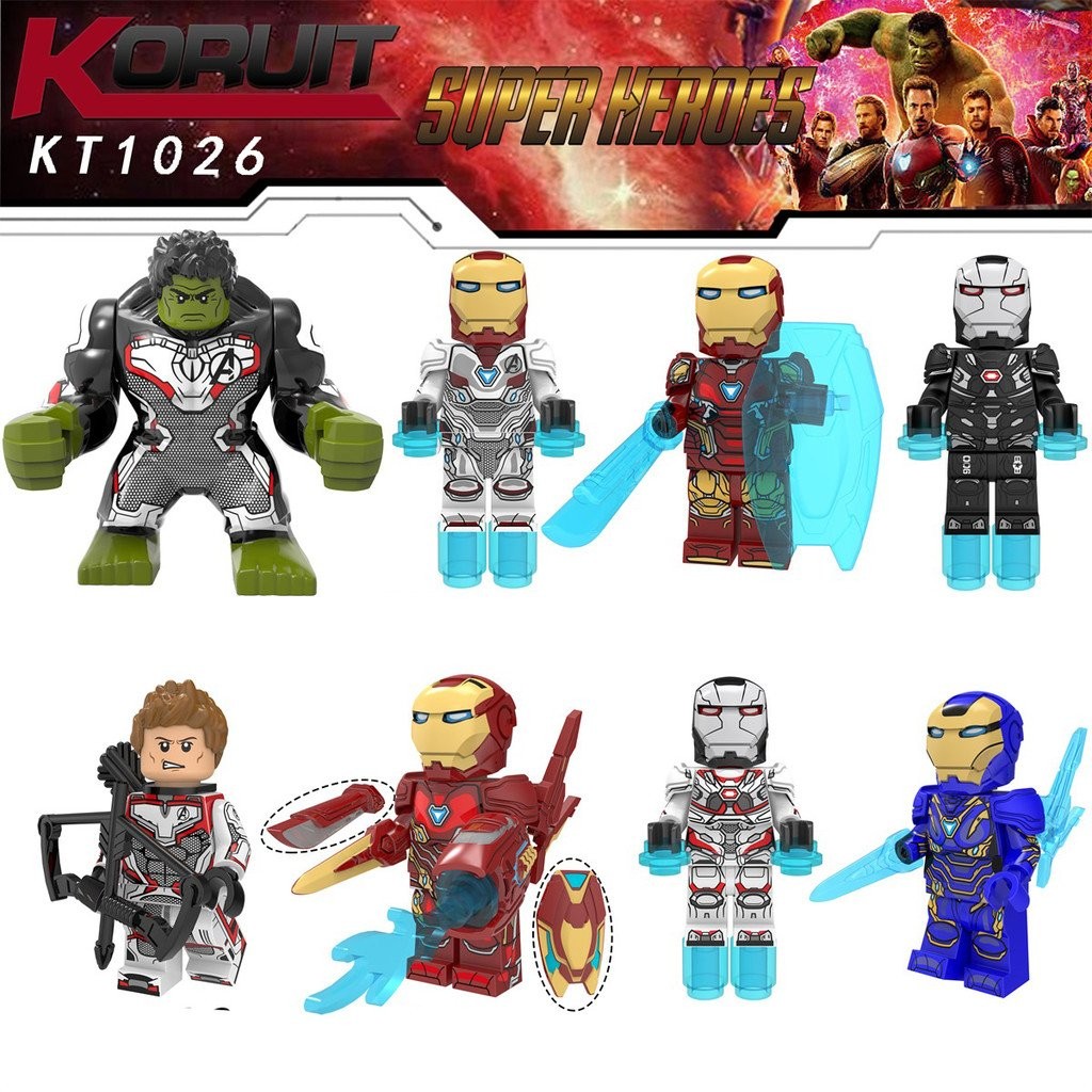 Children's Avengers Compatible Iron Man Building Blocks Quantum Suit ...