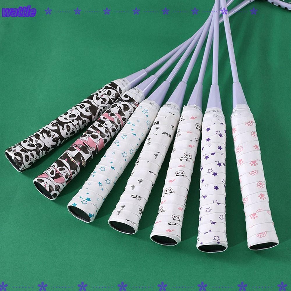 WATTLE Tennis Badminton Grip Tape, Carroon Panda Wear-resistant ...
