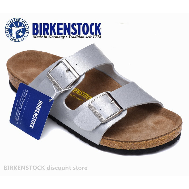 Arizona Men/Women Classic Cork Silver Snake Pattern Slippers Beach ...