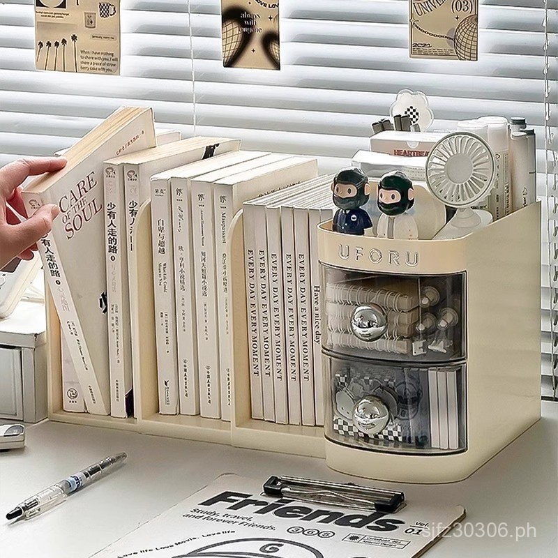 Expandable Desktop Bookshelf File Rack Storage Japanese Organizer ...