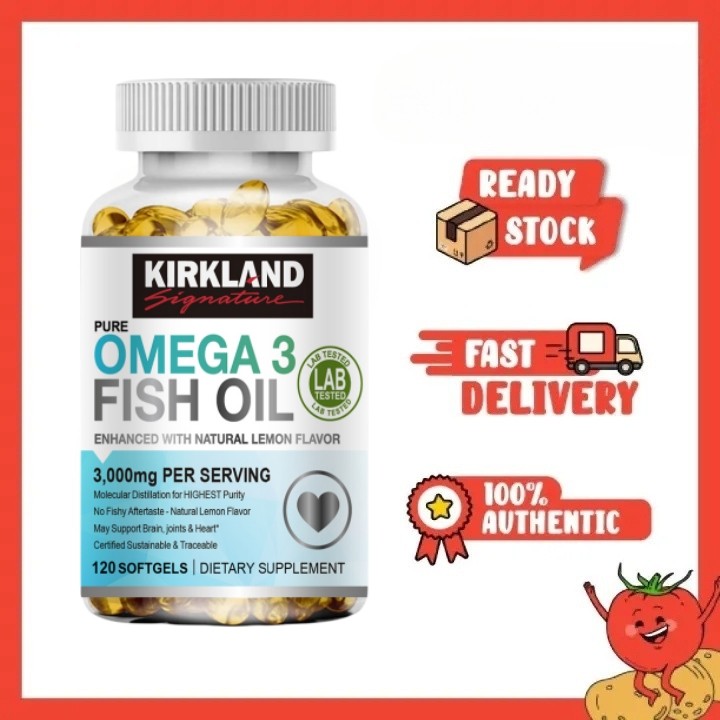 KIRK-LAND Pure Omega 3 Fish Oil Capsules, restore blood vessel ...