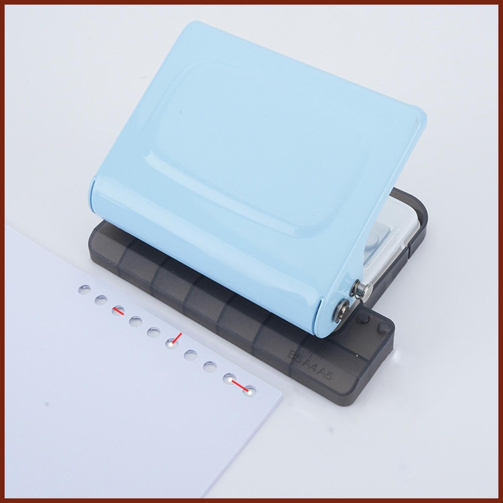 Metal Paper Puncher Metal 10 Ring Round Hole Punch Binder Portable ...