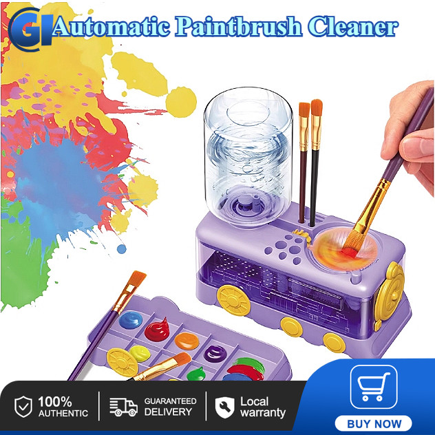 Portable Artist Paintbrush Cleaner | Automatic Water Changing Brush ...