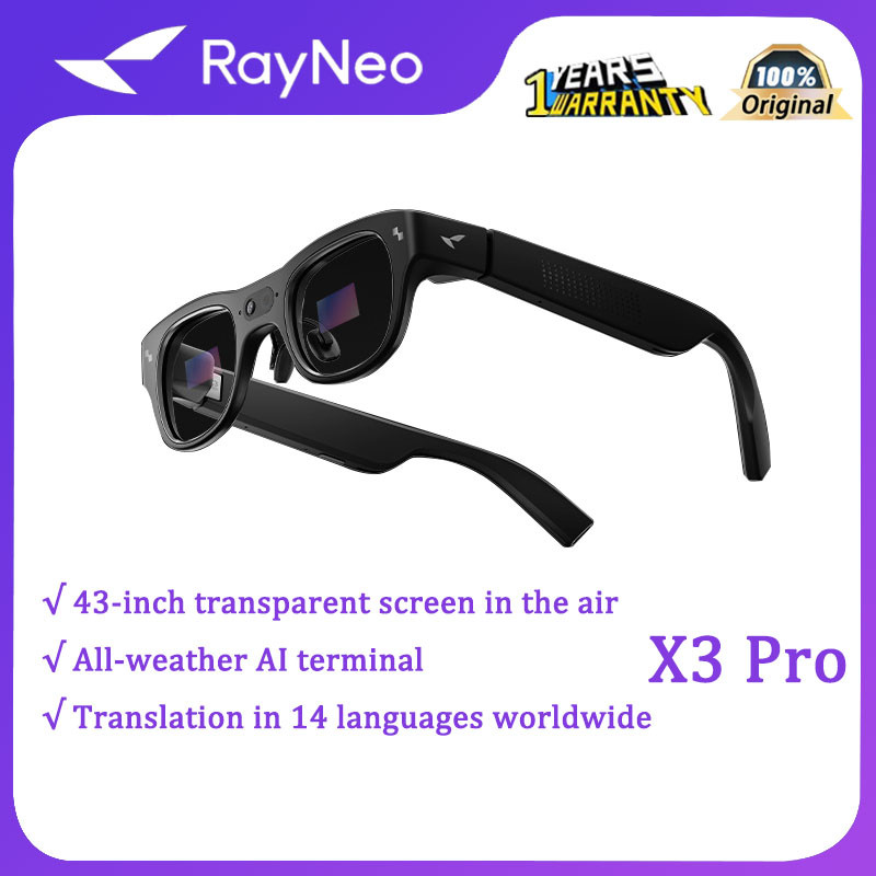 RayNeo X3 Pro AI glasses, true wireless binocular full-color display optical waveguide AR ...