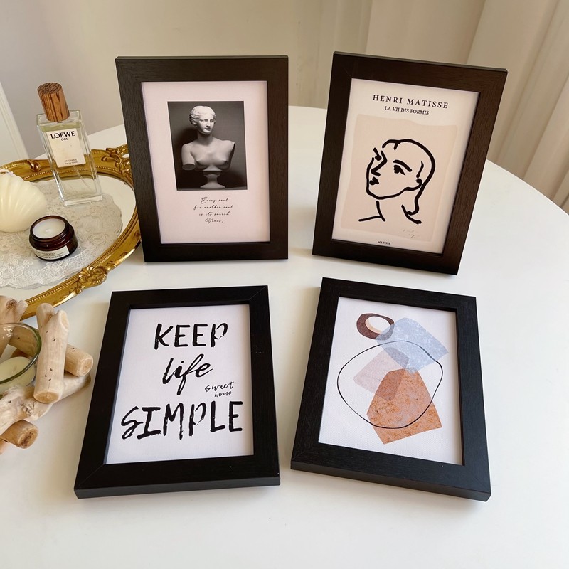Wooden Photo Frame 5R/A4/4R with Stand - Wall Hanging Home Decor ...