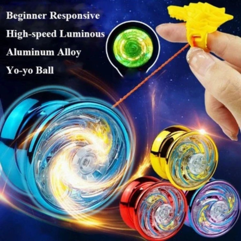 Aluminum Alloy Magic Yoyo Competition Luminous Professional Trick Yoyo ...