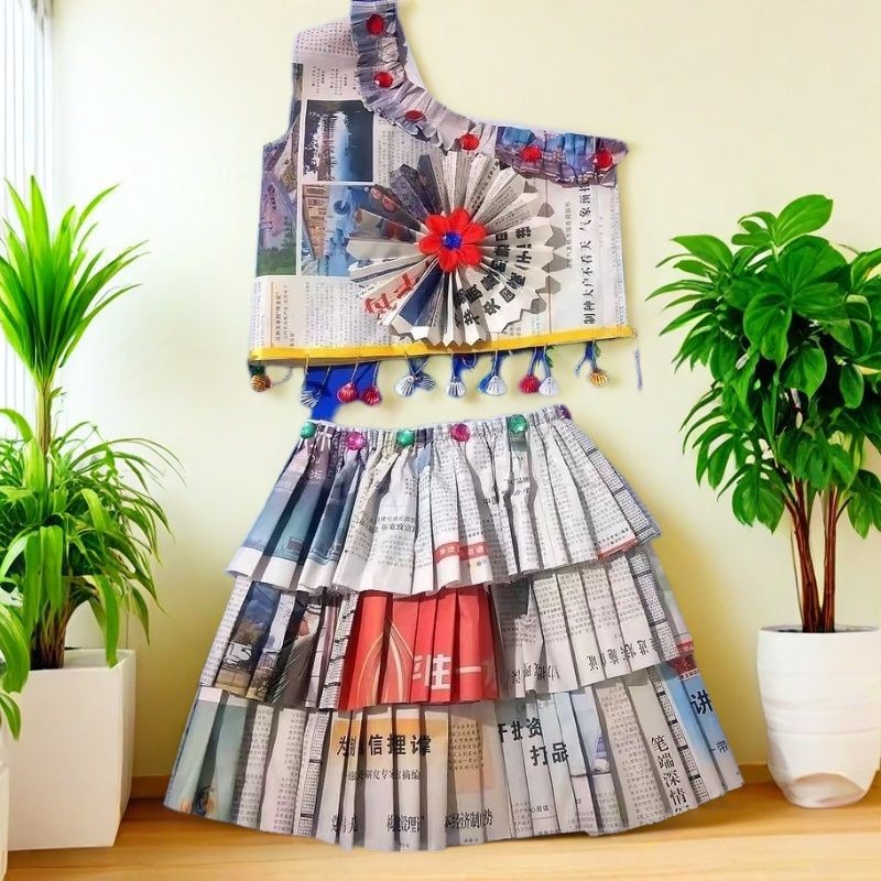 Newspaper Environmental Protection Children Kindergarten Handmade ...