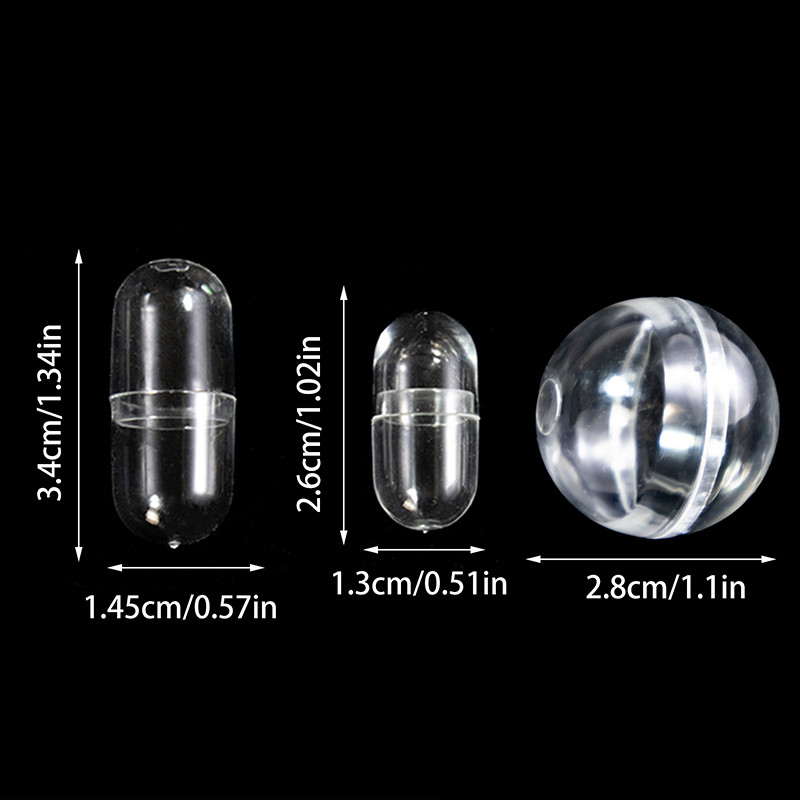MISSYU 50Pcs/lot Mini Empty Plastic Balls Capsule Toys Surprise Ball ...
