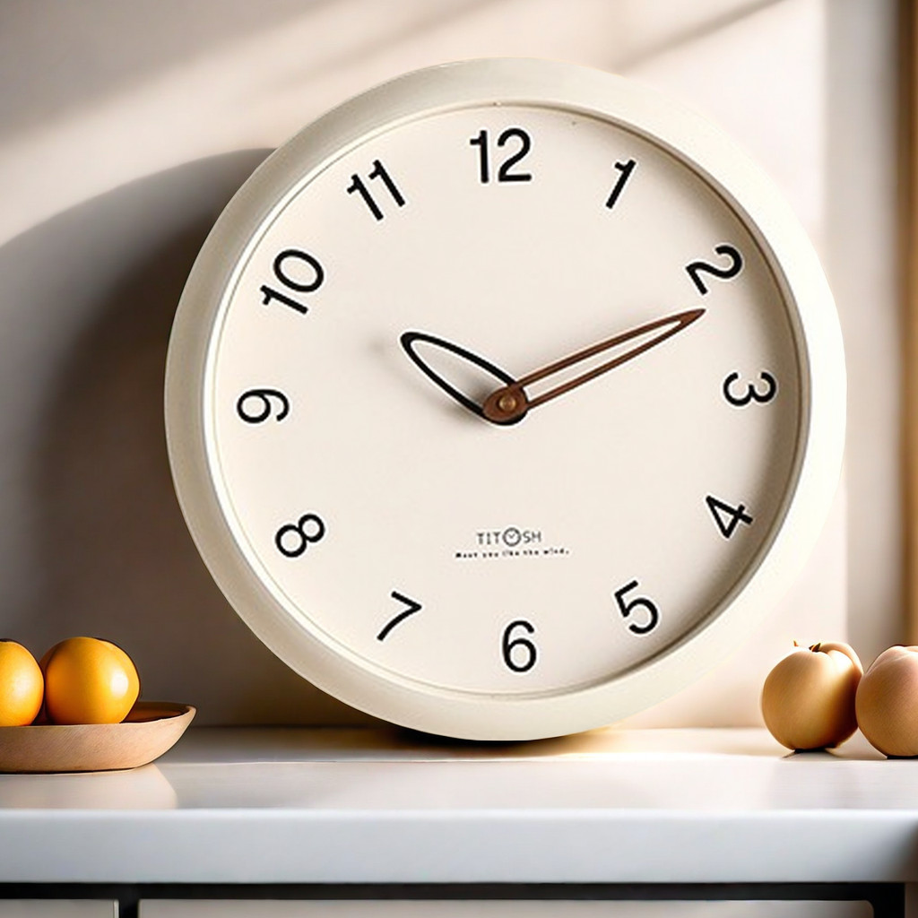 10-inch Wall Clock For Living Room Decor, Battery Operated, Non Ticking ...