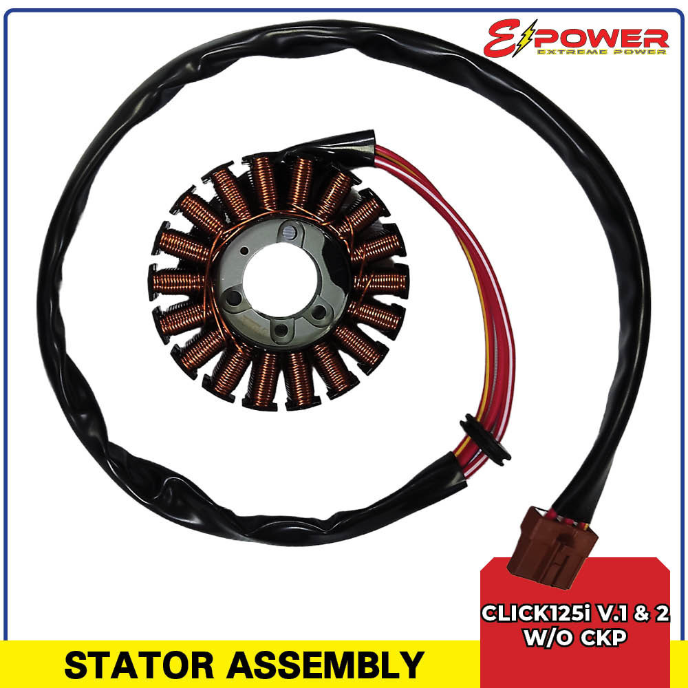 E-POWER CLICK125i V.1 & 2 W/O CKP Stator Coil Assembly | Shopee Philippines