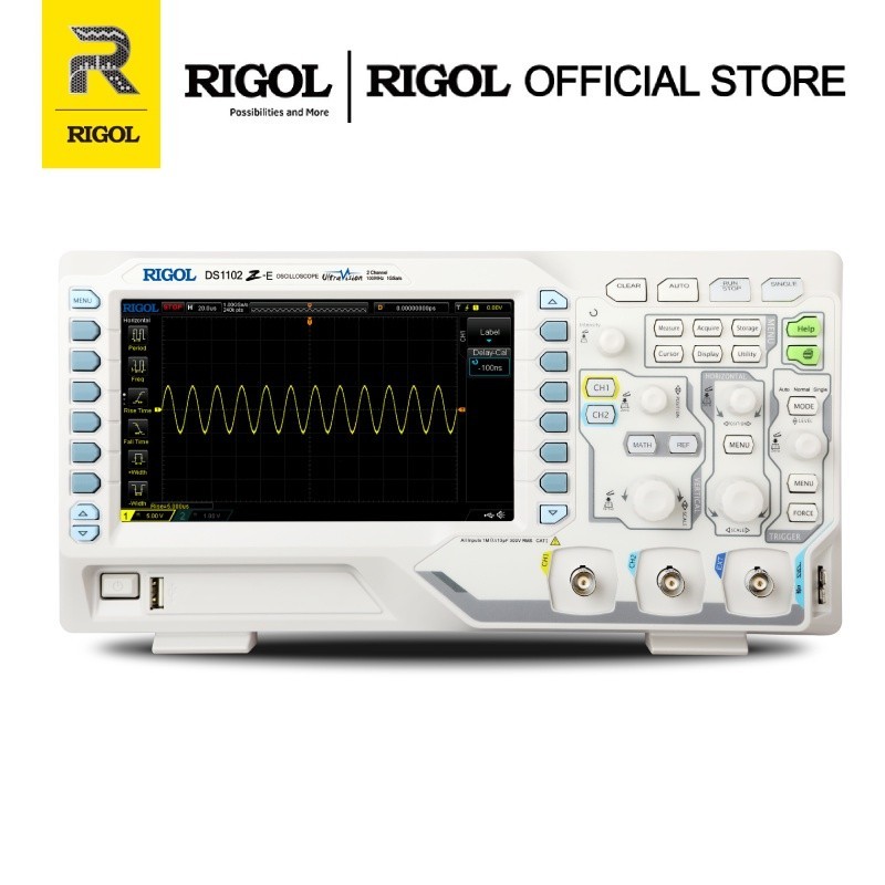 RQ+√RIGOL DS1102Z-E 100MHz Digital Oscilloscope 2 Analog Channels ...