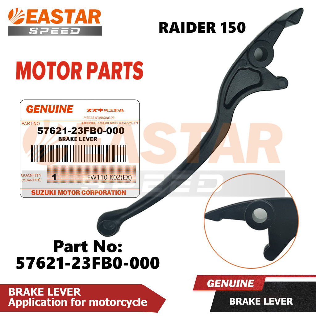 RIGHT BRAKE LEVER RAIDER 150 Carb REBORN Raider 150 FI V2 57621-23FB0 ...