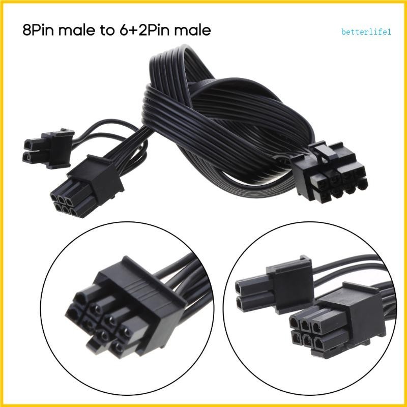 BTM GPU 8PIN to 8PIN 6+2 6Pin Power Supply Cable forCorsair CX850M ...