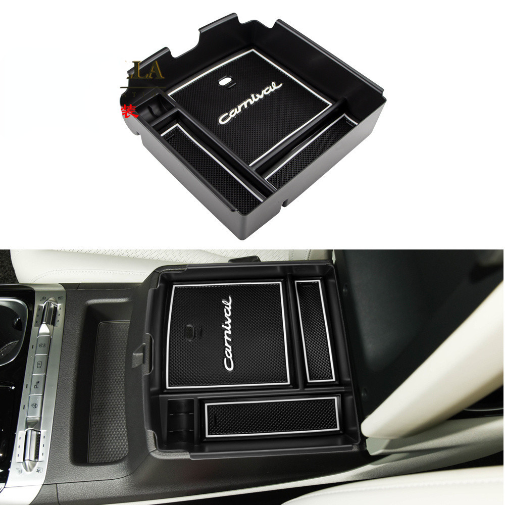 For Kia Carnival Sedona 2021 2022 Car Center Console Armrest Storage ...