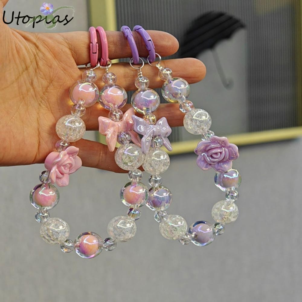 [UTOPIAS] Mobile Phone Strap, Hanging Cord Handmade Phone Charm Rope ...