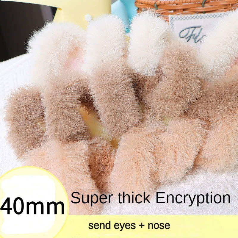 40mm Super Thick imitate Rabbit Fur Pipe cleaner big fuzzy wire ...
