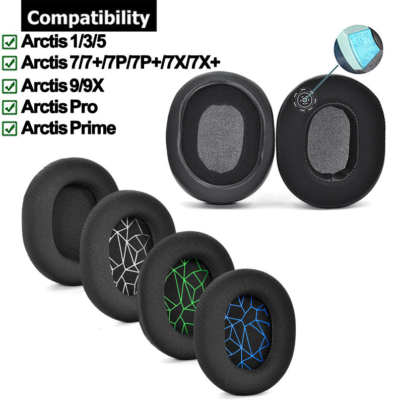 1 Pair Earpads for SteelSeries Arctis 1 3 5 7/7+/7P/7P+/7X/7X+ 9/9X ...