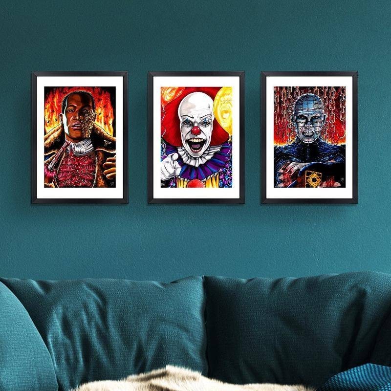Horror Icon's Trio Volume 3 Posters Artwork by Sam Rogers Hellraiser It ...