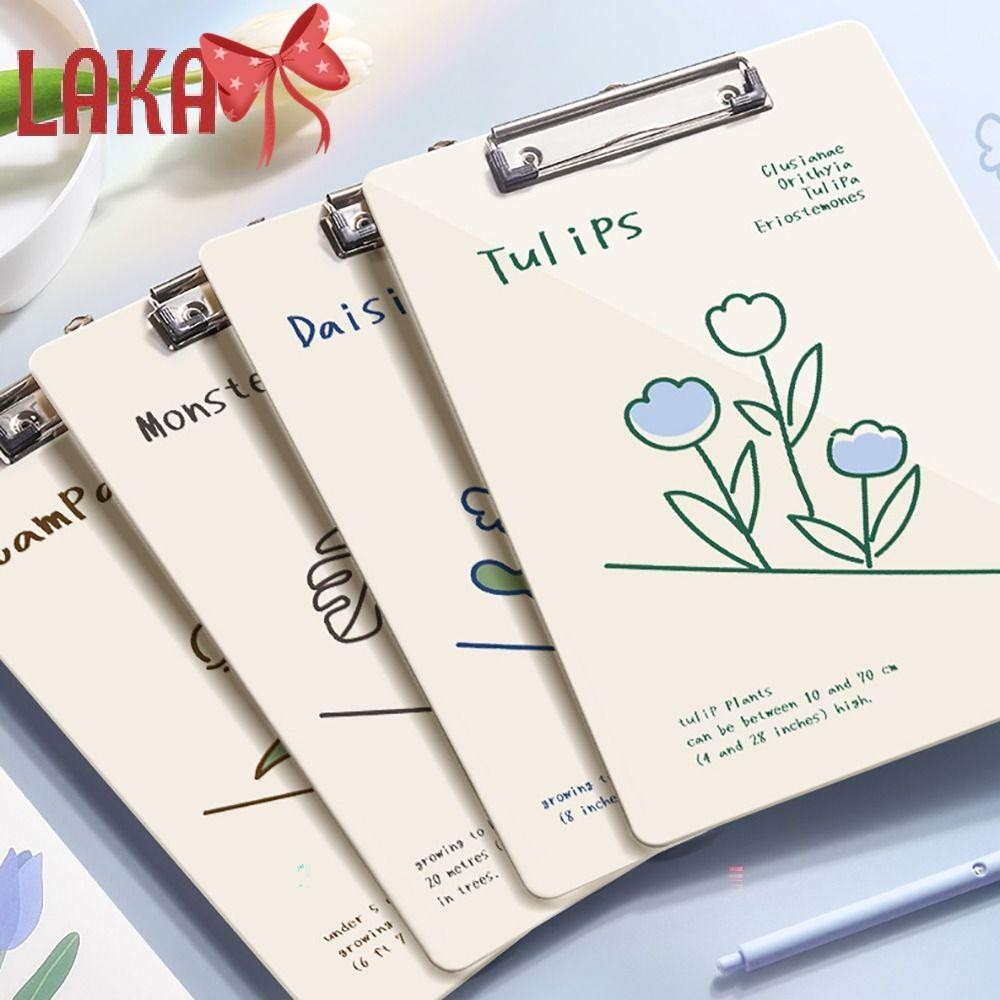 LAKA A4 File Folder, Metal INS Floral Clipboard, Multifunctional ...