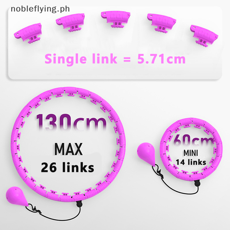 nobleflying Weighted Hula Circle Hoops For Adults Weight Loss Plus Size ...