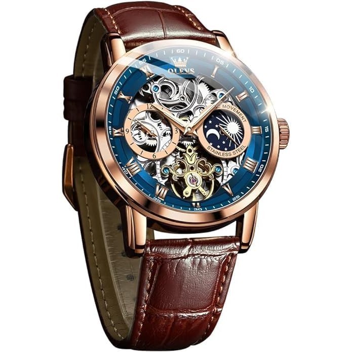 OLEVS Watch Men's Mechanical Mechanical Automatic Wind & Hand -wound ...