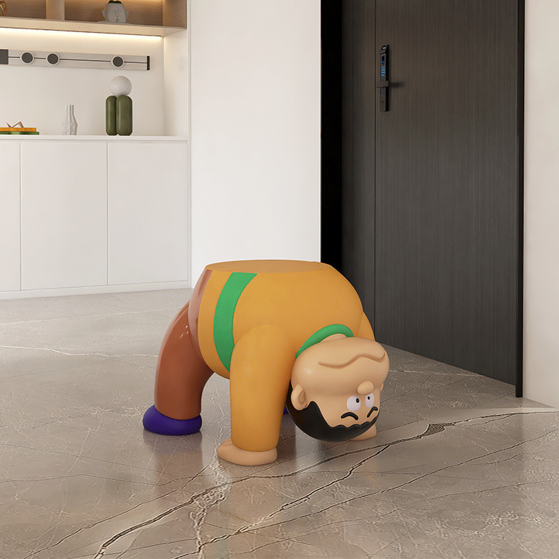 Fat Tiger Living Room Coffee Table Side Table Entrance Entrance Door ...