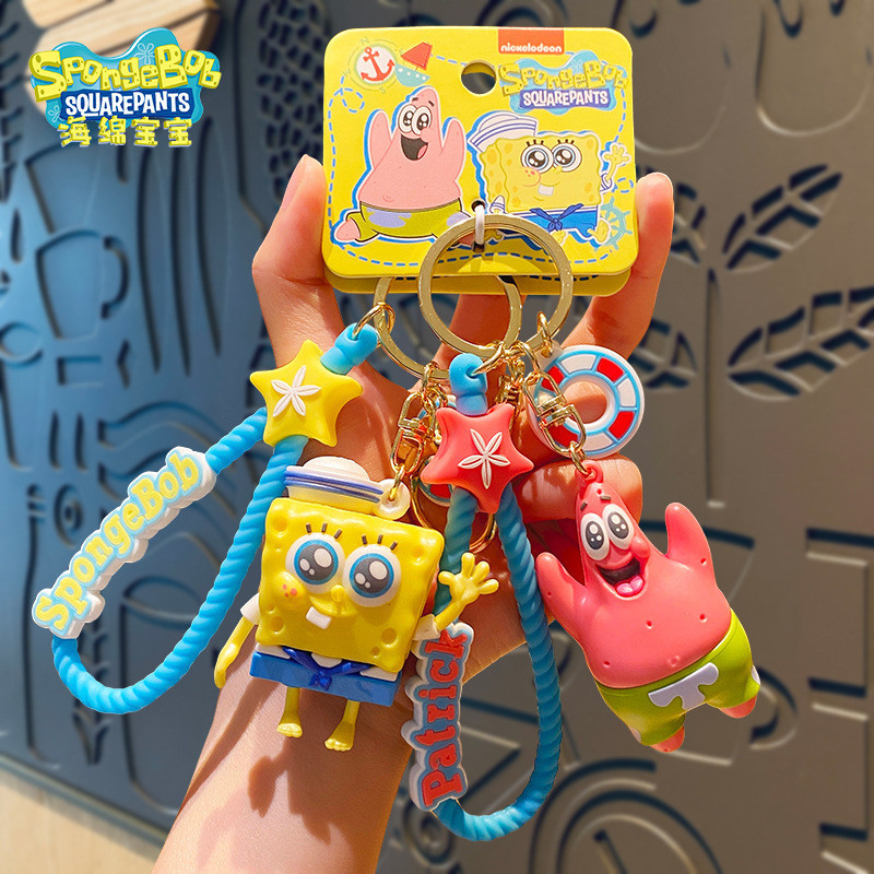 Genuine SpongeBob SquarePants Navy Series Keychain/Cute Doll Ornaments ...