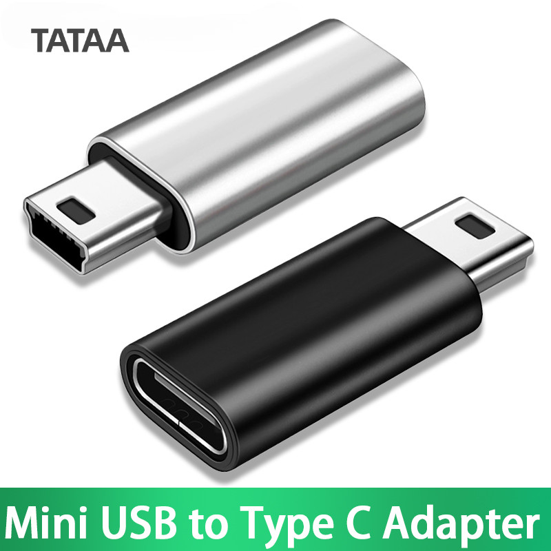 Mini USB To Type C Adapter 5 Pin Male Mini USB To Female USB Type C ...