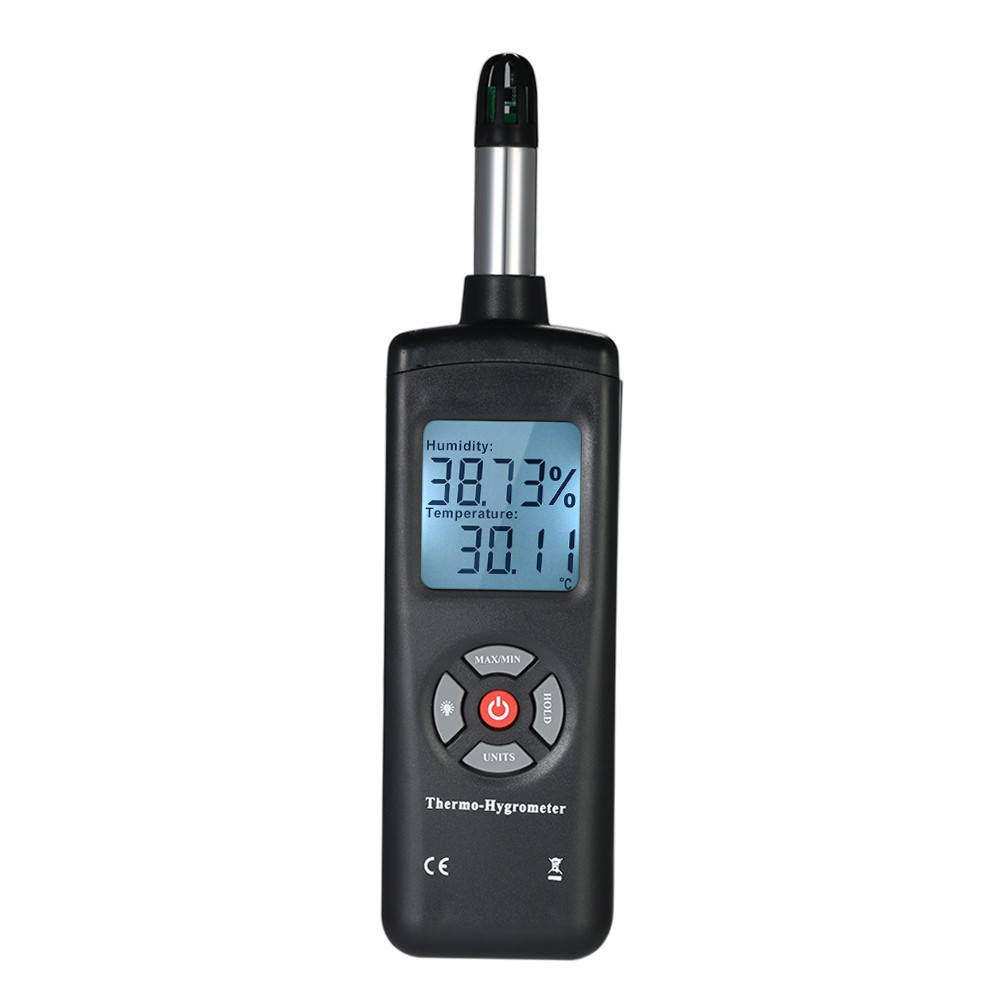 Digital LCD Thermo-Hygrometer Thermometer Hygrometer Temperature ...