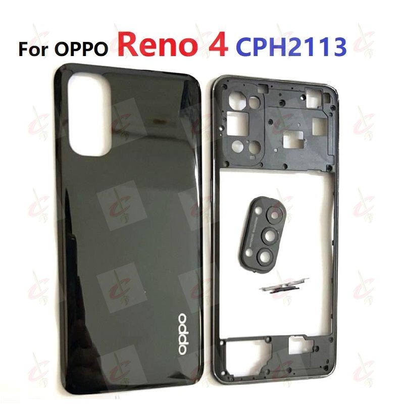 Back cover housing for OPPO Reno 4 4G CPH2113 Middle frame | Shopee ...