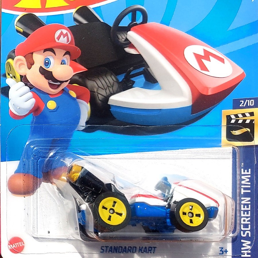PUTIH Hotwheels MARIOKART STANDARD KART 2021 2023 White - MARIO BROS HW ...