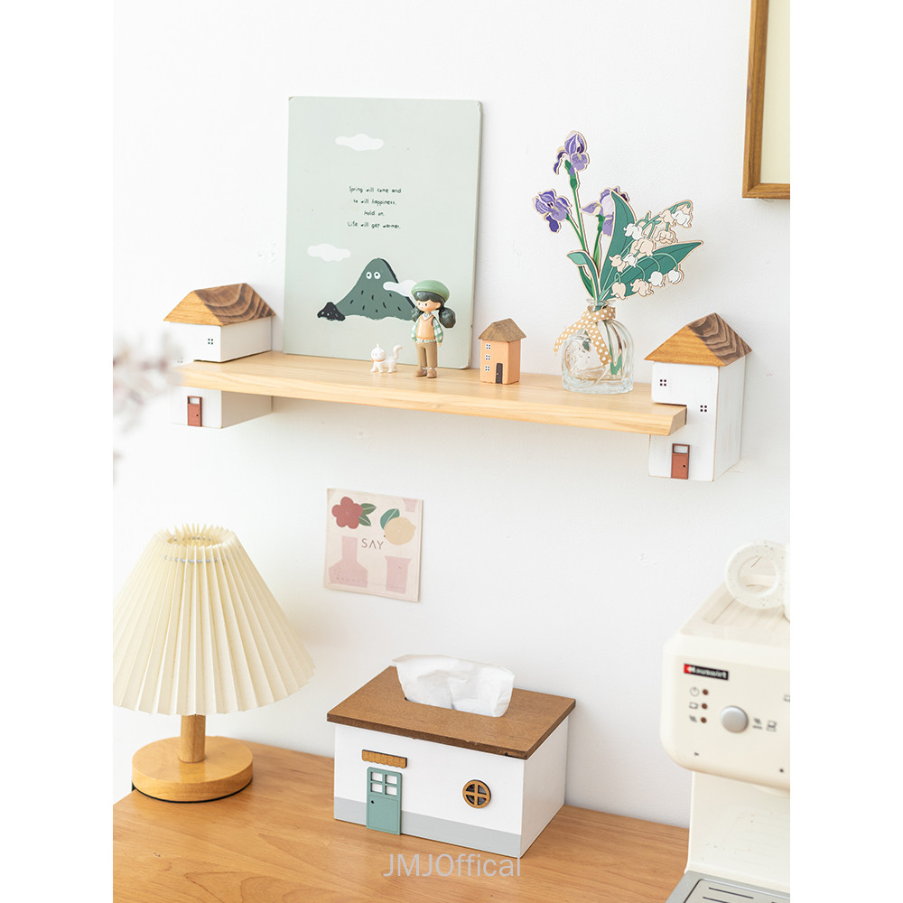 Shelf Log Flat Partition Wall Shelf Wall Hanging Support Bracket Wall ...